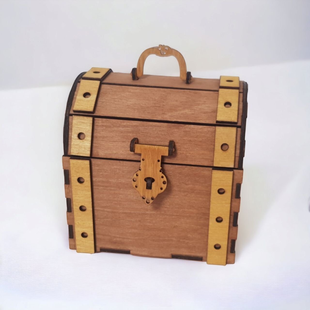 Laser Cut Treasure Chest Pirate Piggy Bank DXF Mini Treasure Chest ...