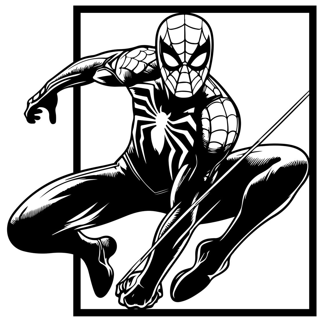 Spider Man Svg Spider-man Decor Wall Art Spider-man Decor Laser Cut ...