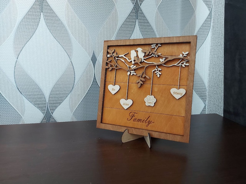 Frame Family Tree for Laser Cut Glowforge File Dxf Cdr Plywood Laser ...