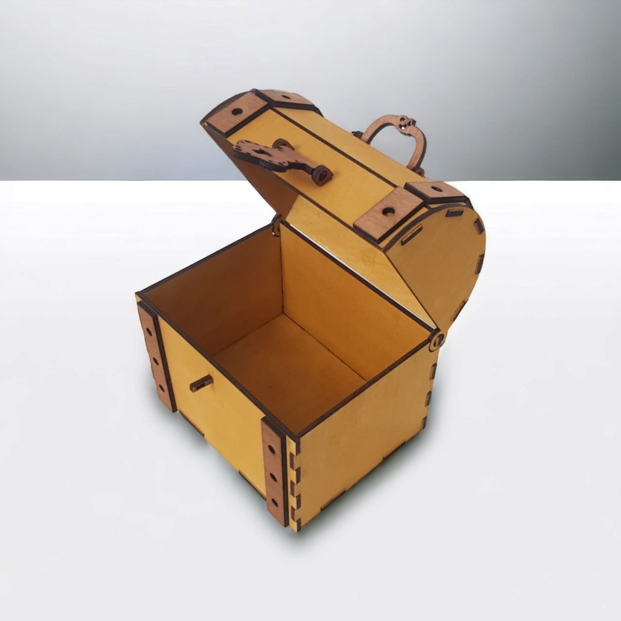 Laser Cut Treasure Chest Pirate Piggy Bank DXF Mini Treasure Chest ...