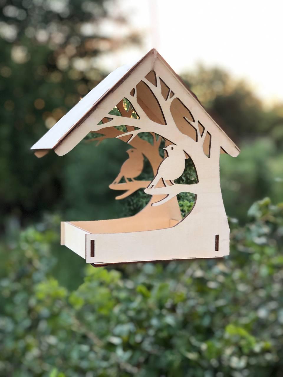 Laser Cut Files Wooden Bird Feeder Birdhouse Dxf Svg Cdr Vector Pattern ...