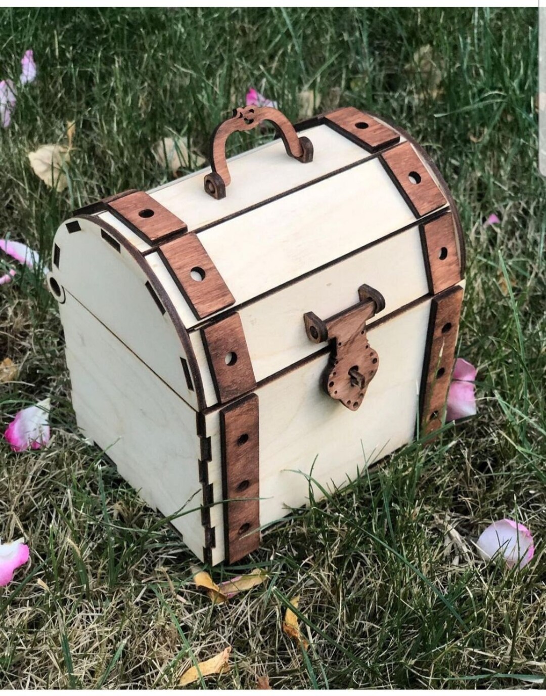 Laser Cut Treasure Chest Pirate Piggy Bank DXF Mini Treasure Chest ...