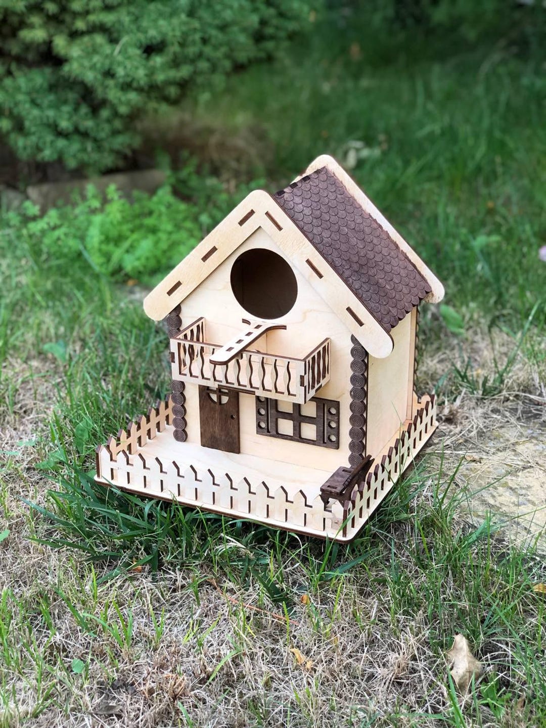 Birdhouse Dxf Cnc Laser Cut Svg File Wooden Bird Feeder Vector Pattern ...