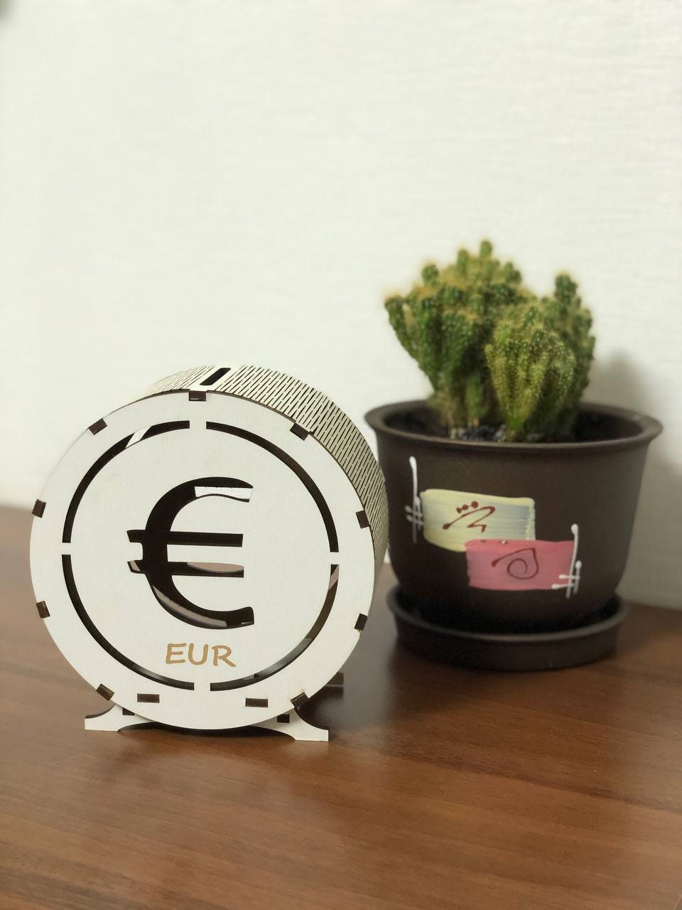 Coin Bank Laser Cut File SVG Money Box "eur" Piggy Bank Laser Cut Files ...