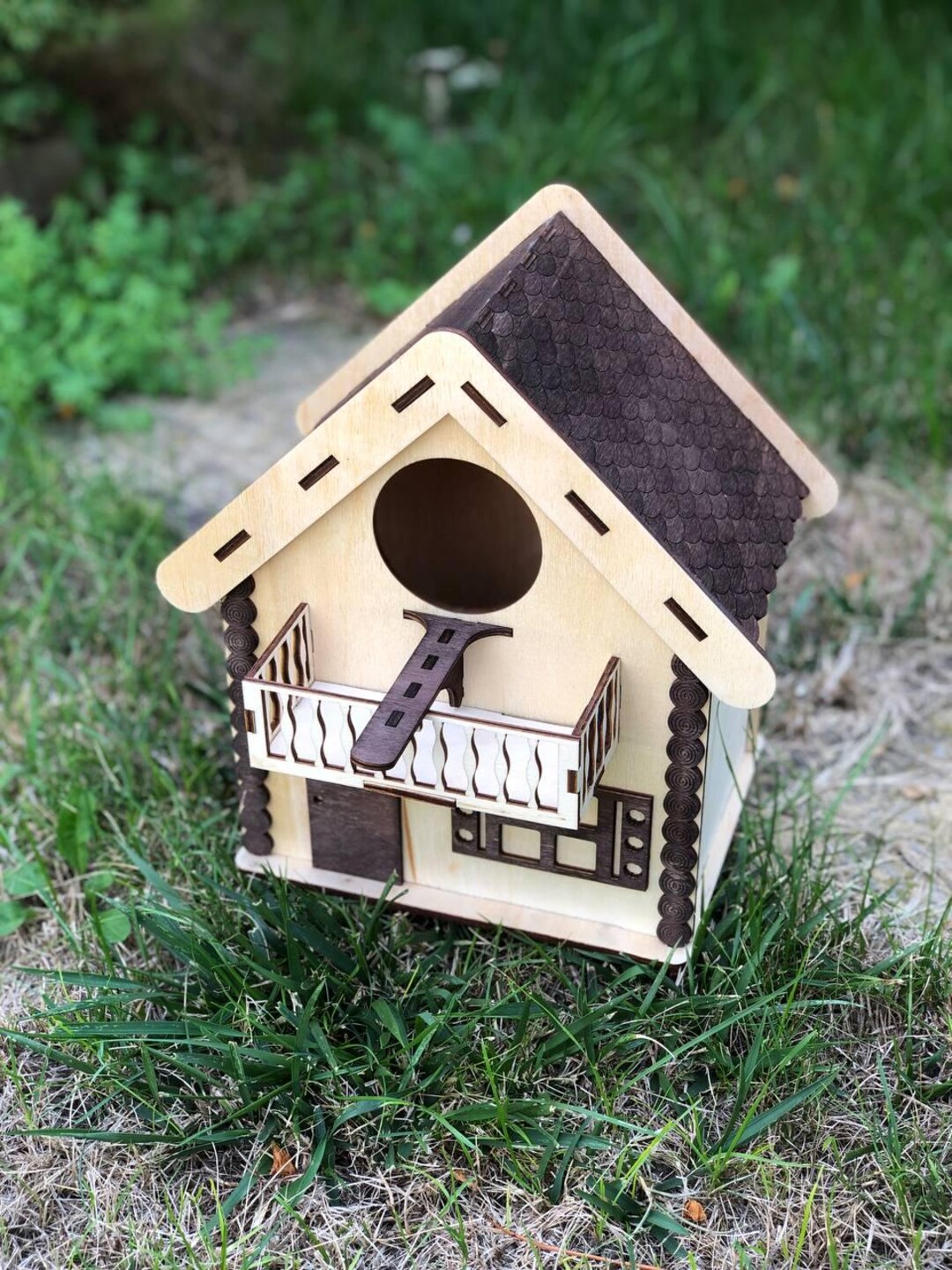 Birdhouse Dxf Cnc Laser Cut Svg File Wooden Bird Feeder Vector Pattern ...
