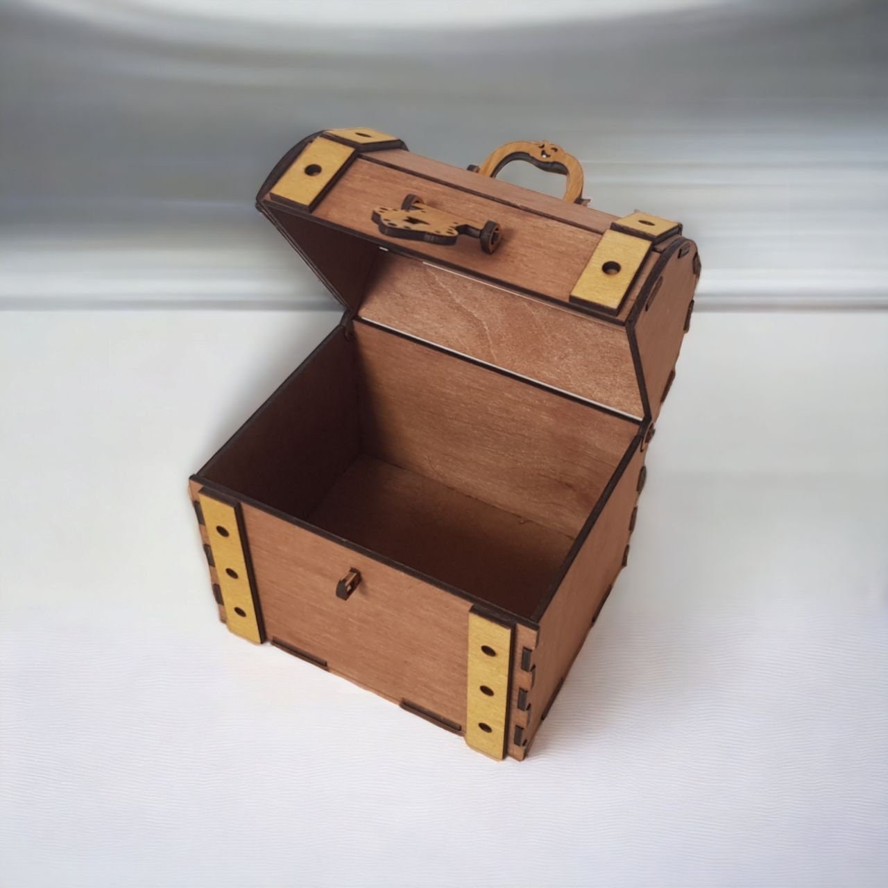 Laser Cut Treasure Chest Pirate Piggy Bank DXF Mini Treasure Chest ...