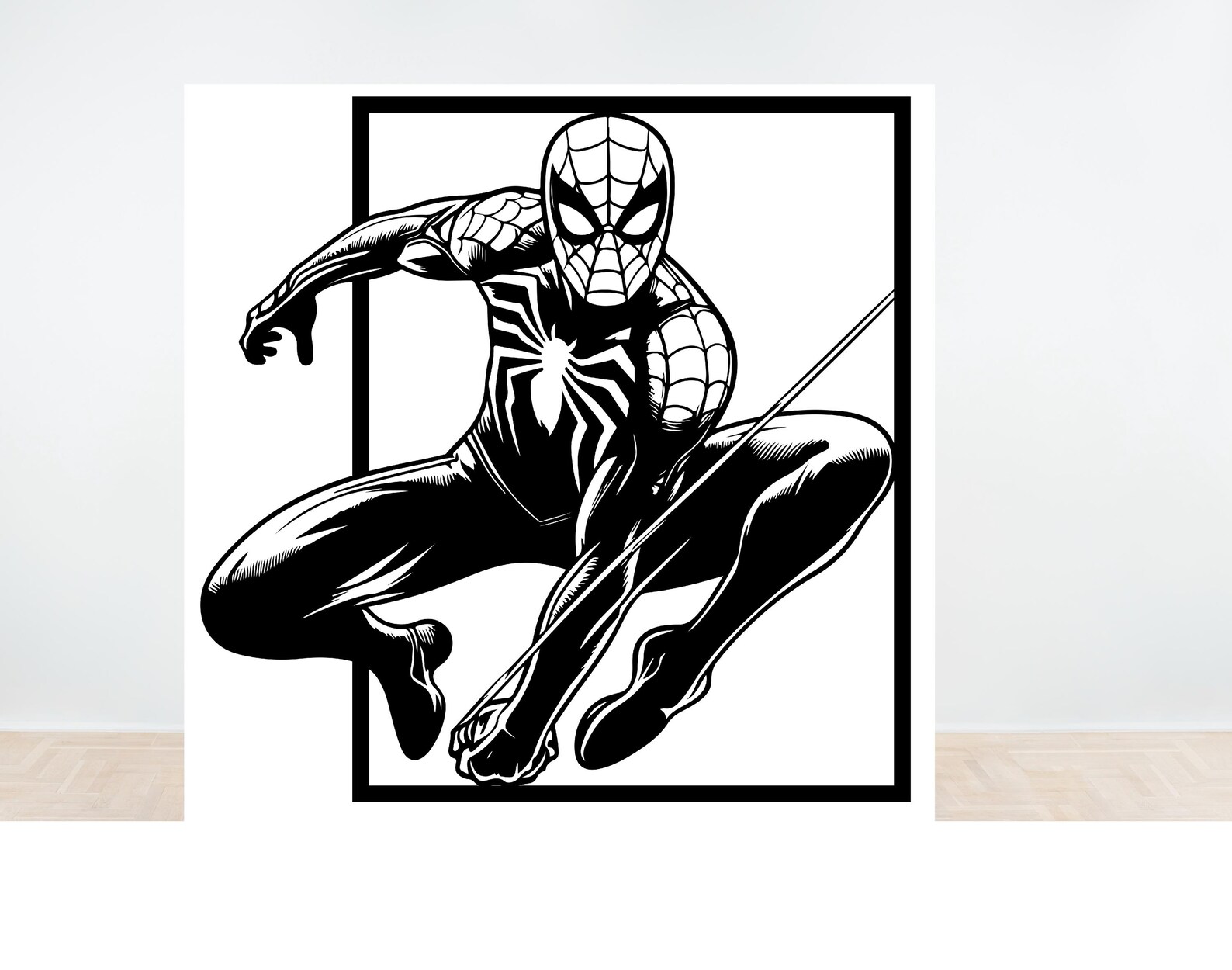 Spider Man Svg Spider-man Decor Wall Art Spider-man Decor Laser Cut ...