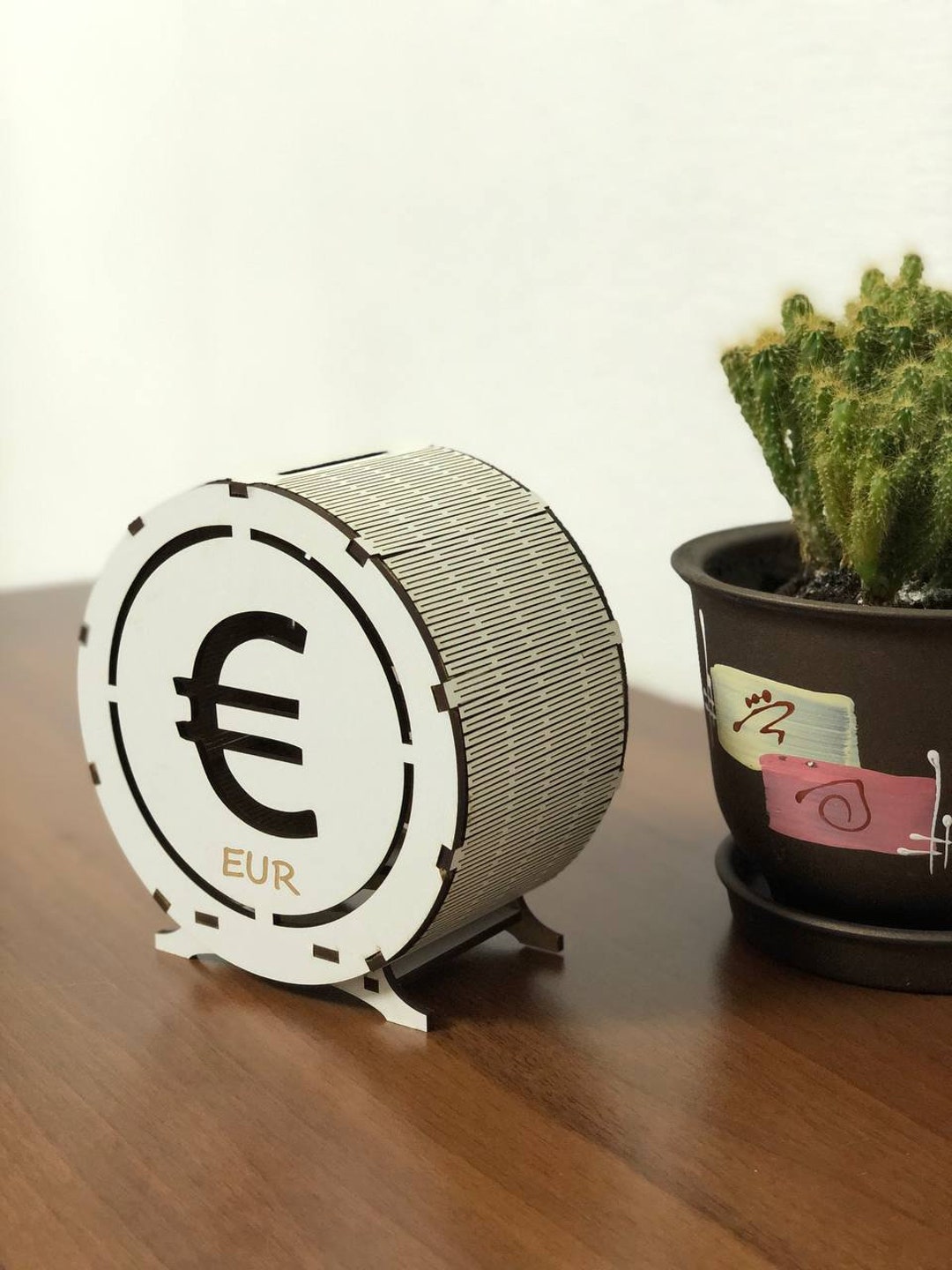 Coin Bank Laser Cut File SVG Money Box "eur" Piggy Bank Laser Cut Files ...
