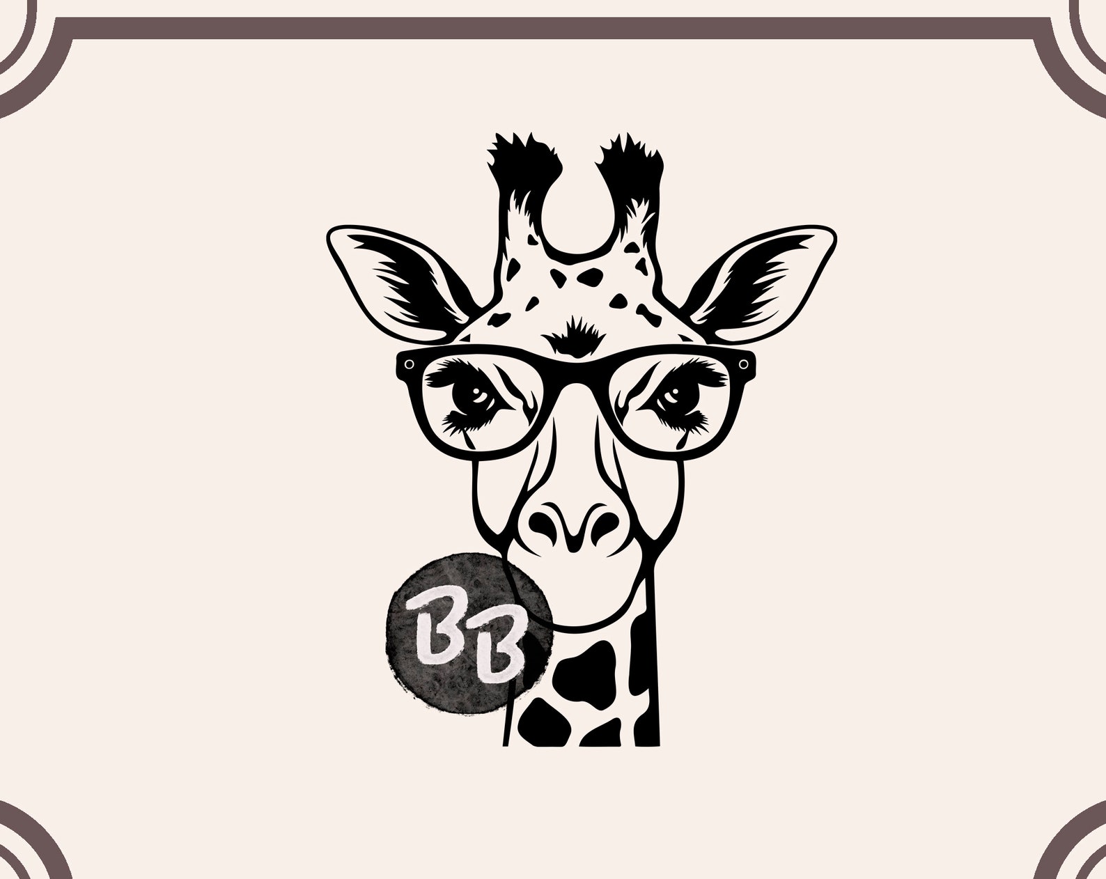 Giraffe Head Svg, Funny Giraffe Svg Bundle, Giraffe Face Svg, Cute ...