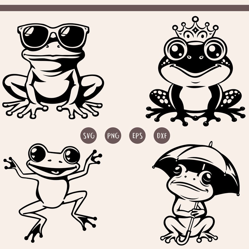 Frog Svg - Etsy