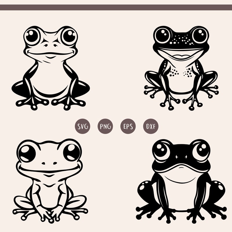 Frog Svg - Etsy