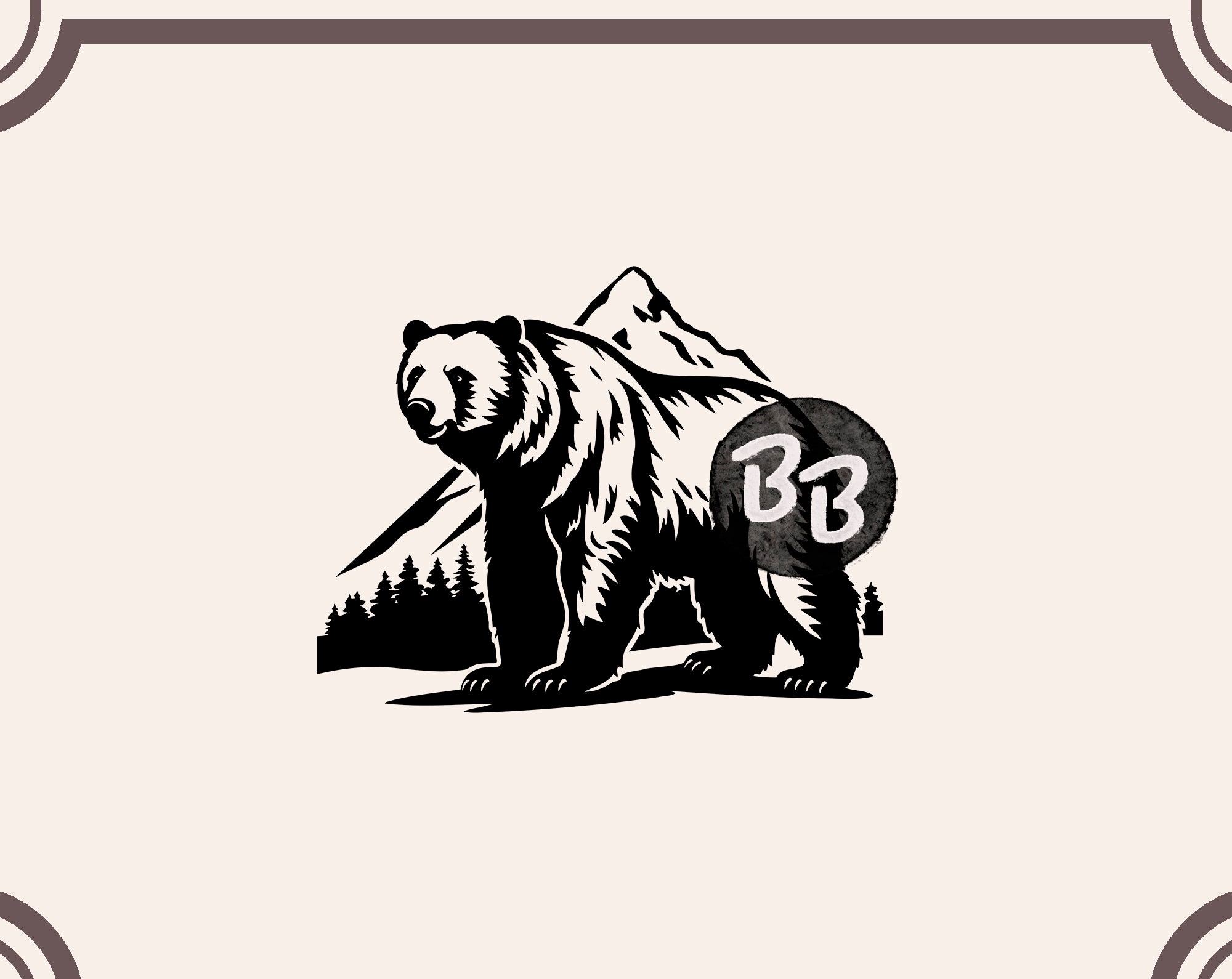 Bear With Mountains Svg Bundle, Bear Svg, Bear Head Svg, Png - Etsy