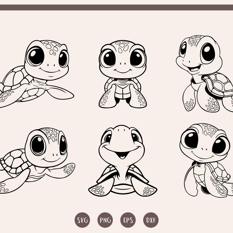 Turtle Svg - Etsy