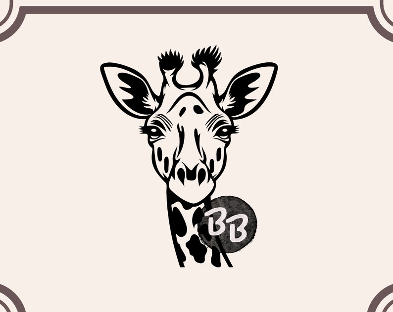 Giraffe Head Svg, Funny Giraffe Svg Bundle, Giraffe Face Svg, Cute ...