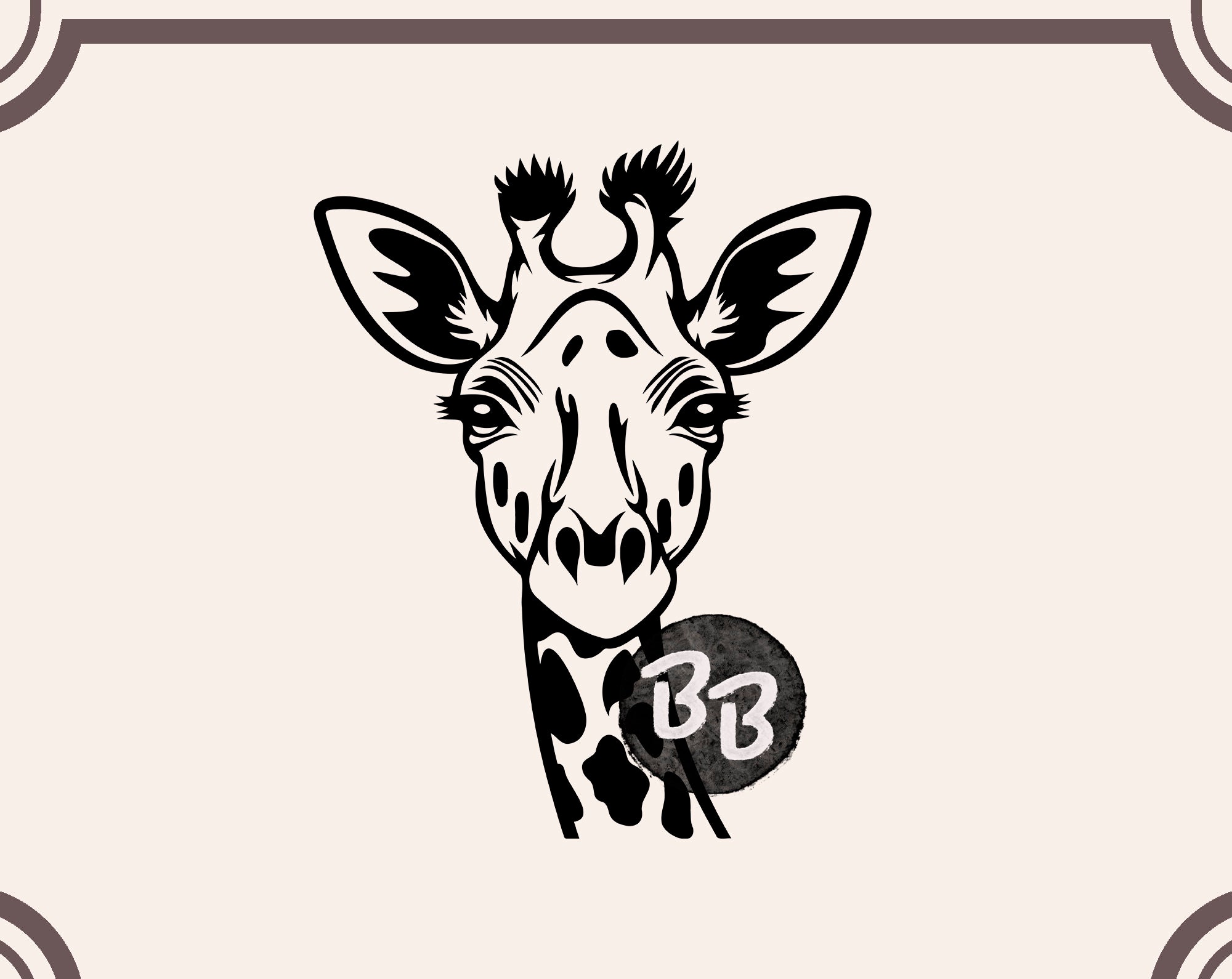 Giraffe Head Svg, Funny Giraffe Svg Bundle, Giraffe Face Svg, Cute ...