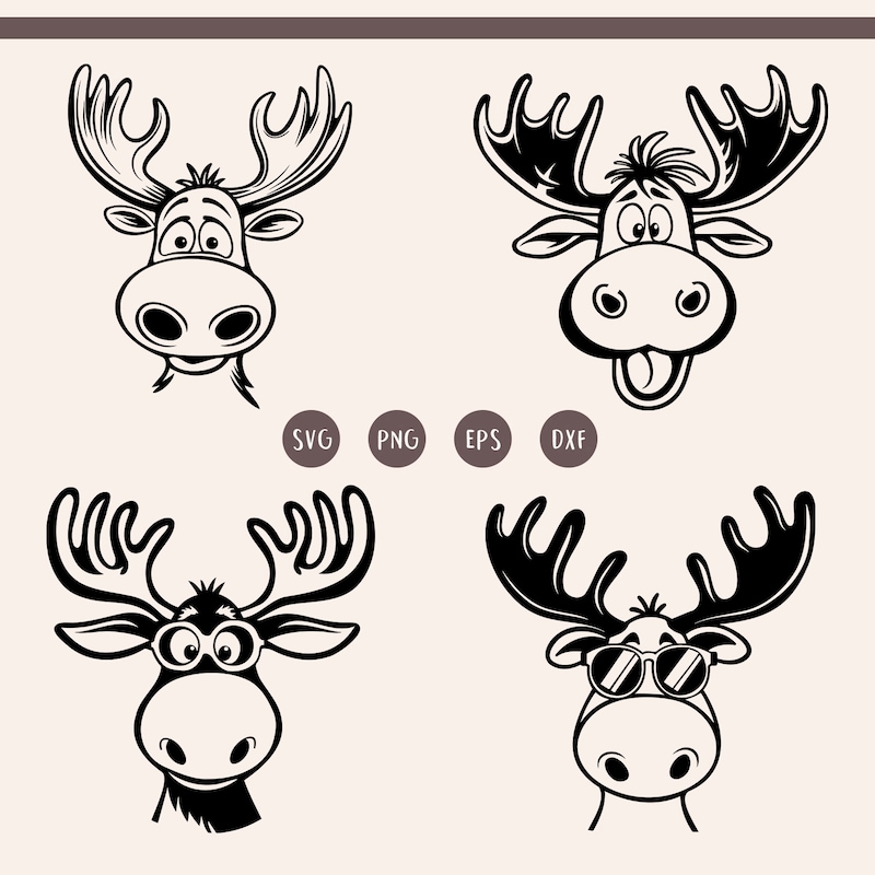 Moose Svg - Etsy