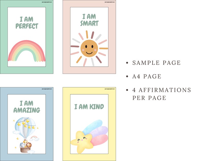 Young Child Affirmation Cards - Etsy