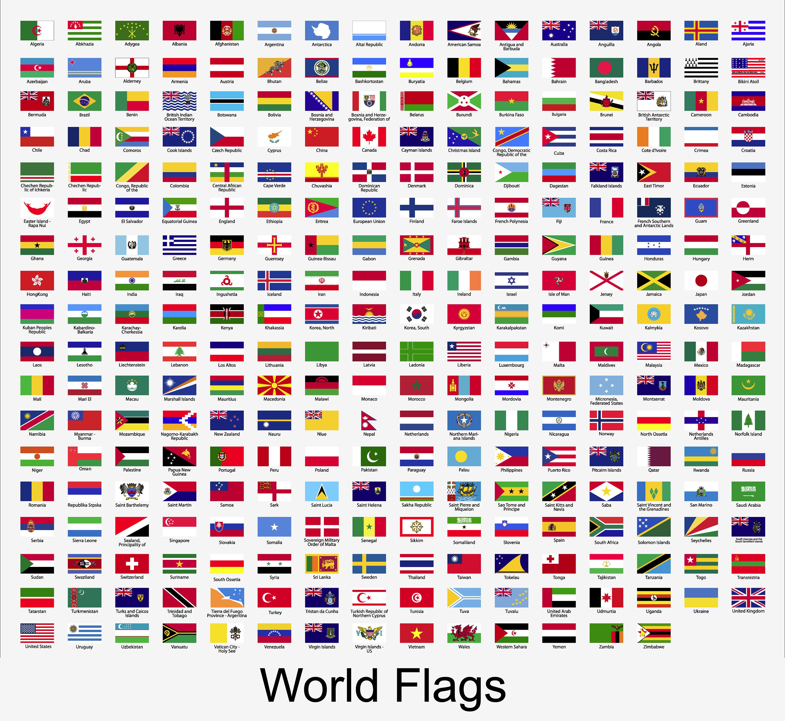 Flag Acrylic Block Print Flags of All Countries in the World on Acrylic ...