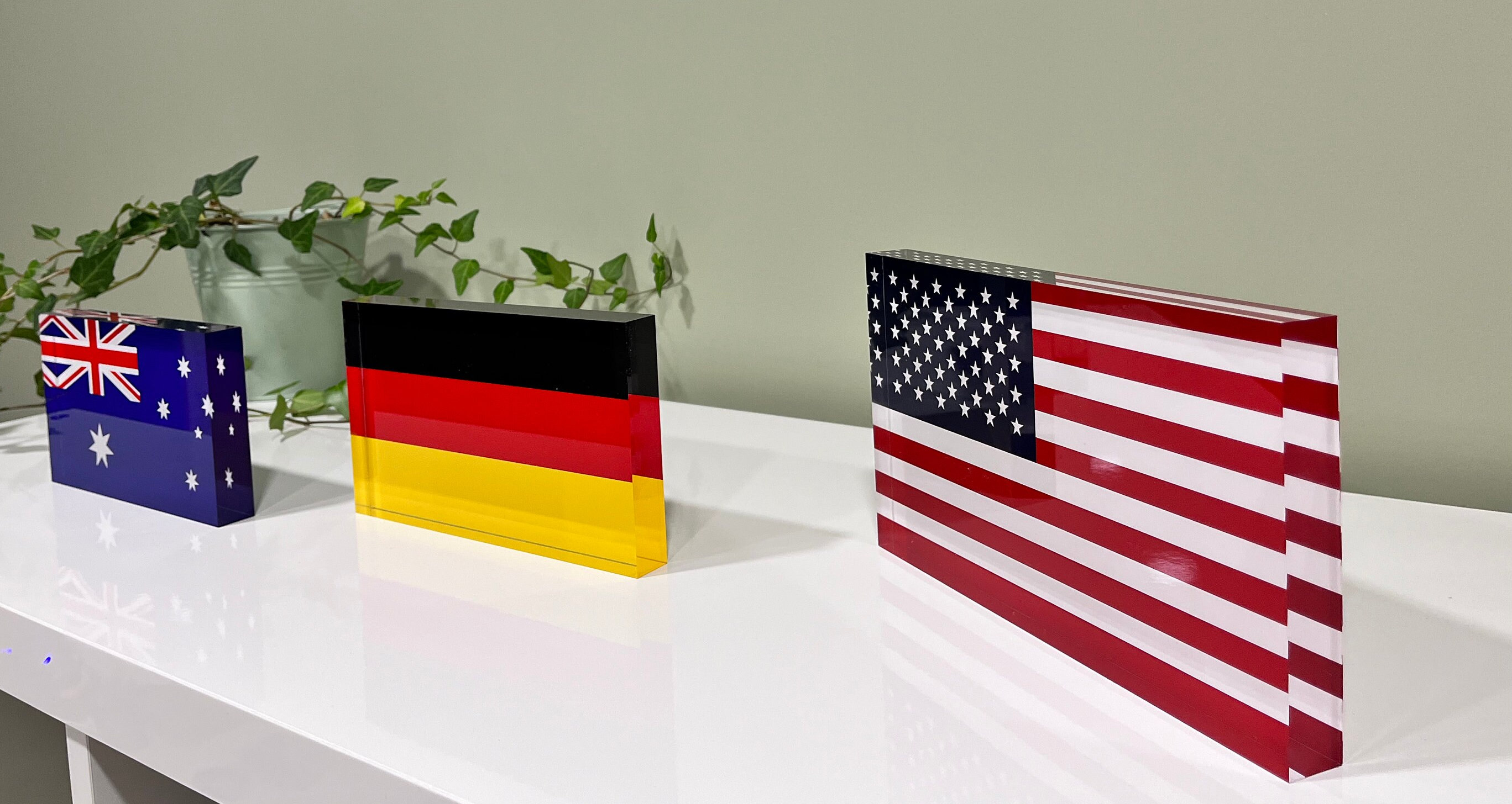 Flag Acrylic Block Print Flags of All Countries in the World on Acrylic ...