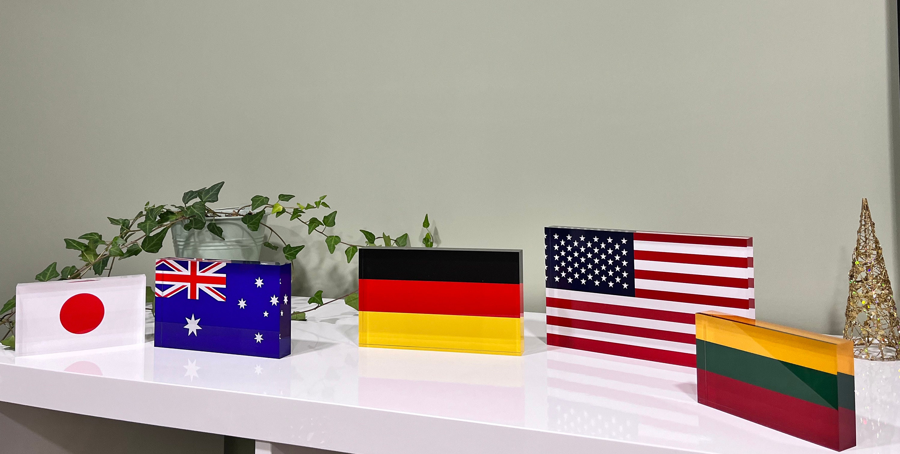 Flag Acrylic Block Print Flags of All Countries in the World on Acrylic ...