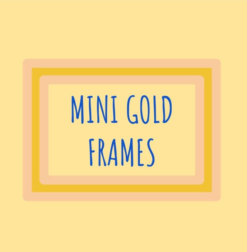 Gold Mini Frames - Etsy