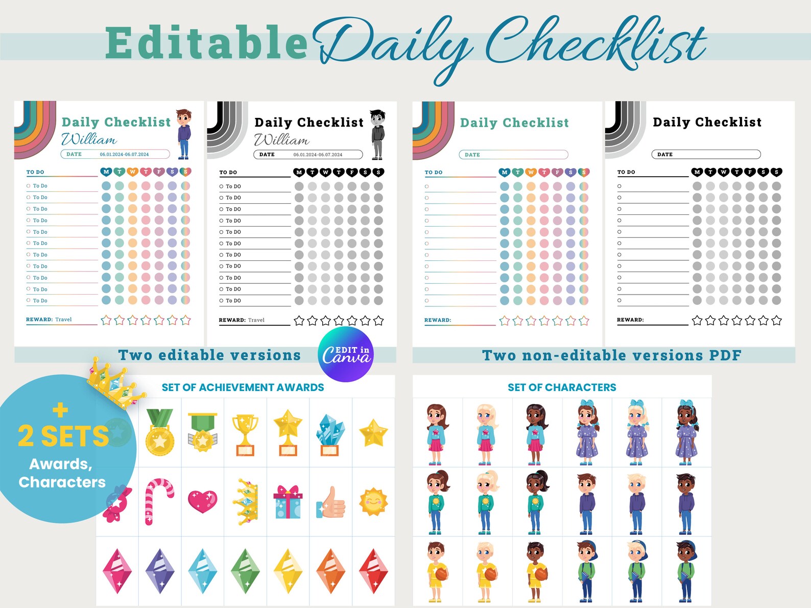 Daily Routine, to Do List, to Do List Template, Responsibilities ...