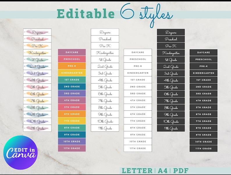 Editable Memory Box Tabs, Printable Folder Tabs, Filing System, File ...