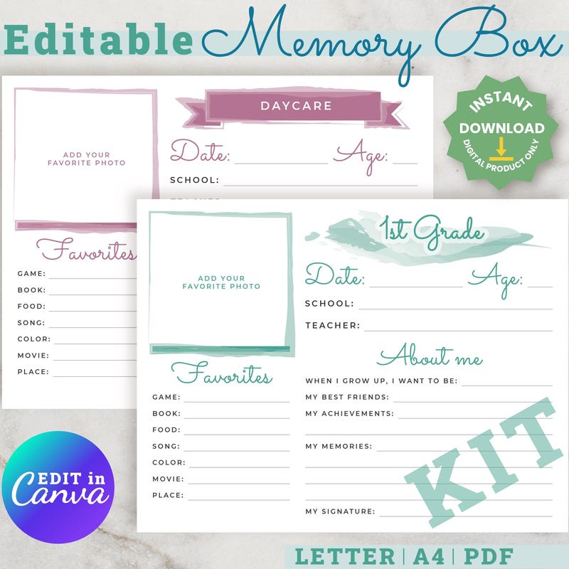 Keepsake School Tub - Etsy