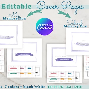 Personal Memory Box, Time Capsule, Children's School Filing Box, File ...