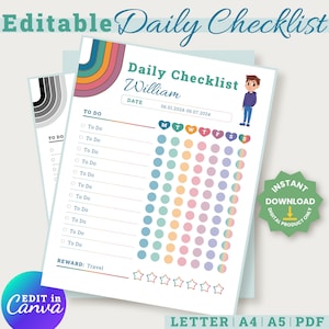 Daily Routine, to Do List, to Do List Template, Responsibilities ...