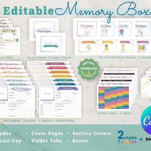 Personal Memory Box, Time Capsule, Children's School Filing Box, File ...