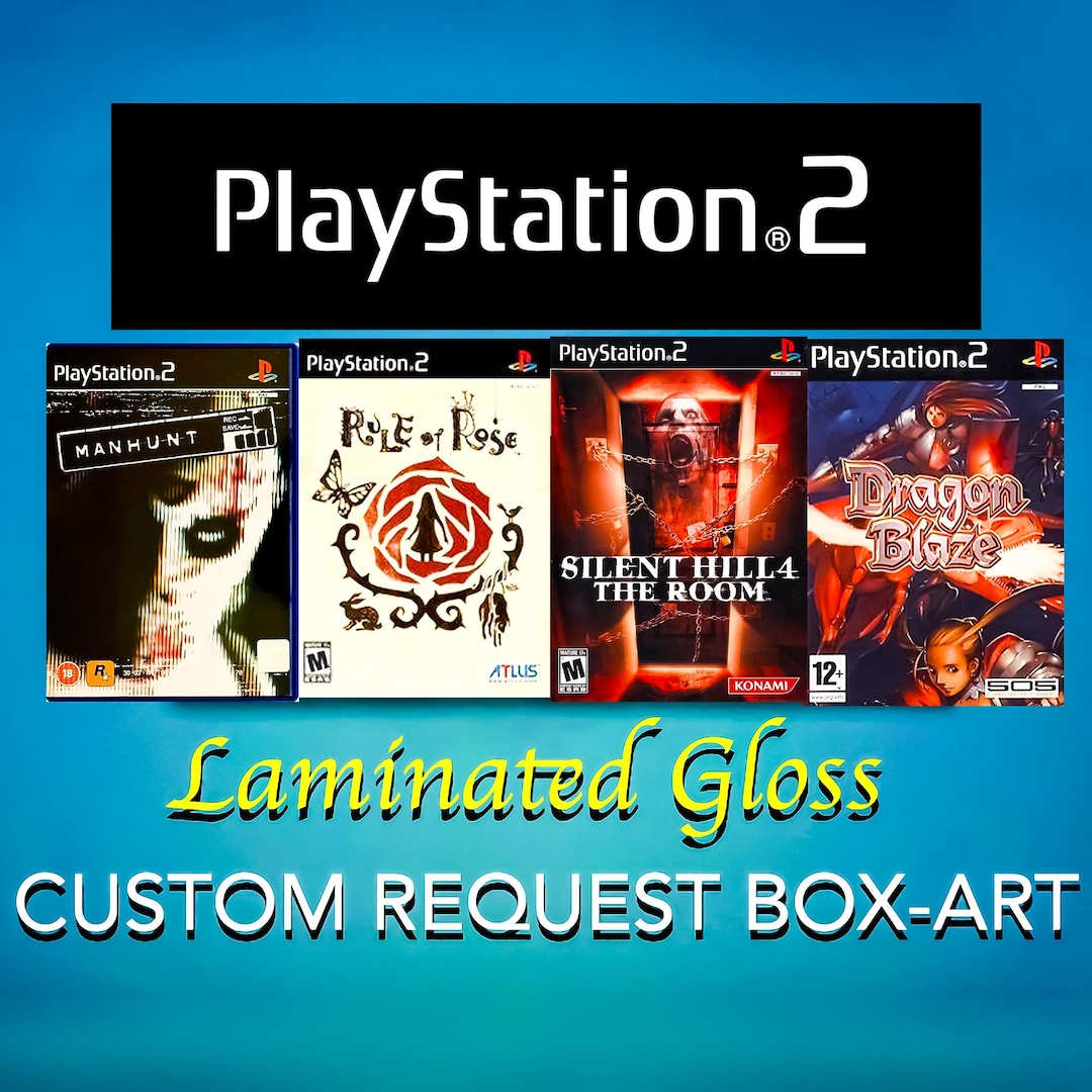PAL UK Playstation 2 Box-Art case Listed titles PS2.Replica art ...