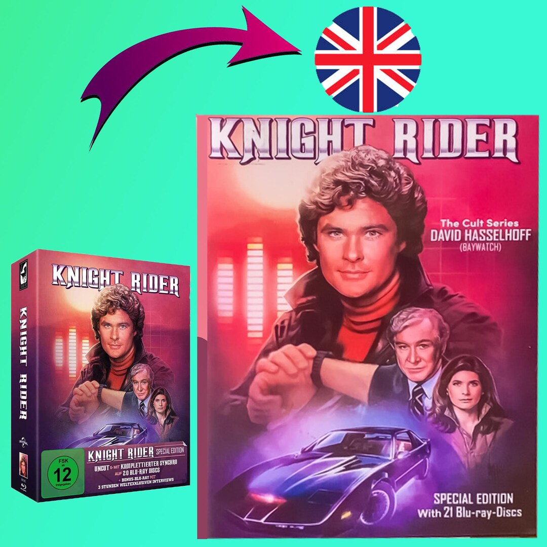 Knight Rider Box-art for Giant Blu-ray Case.20 Discs Versionspecial ...