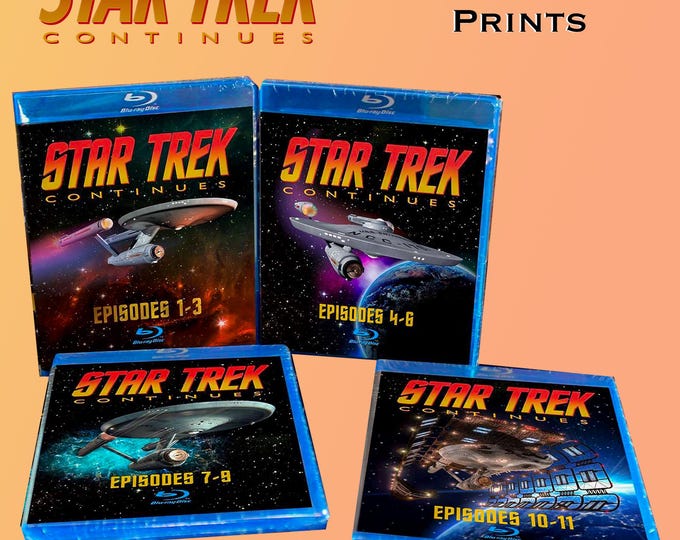 4x Star Trek Continues Bluray Boxart Covers. Gloss Laminate Prints.all ...