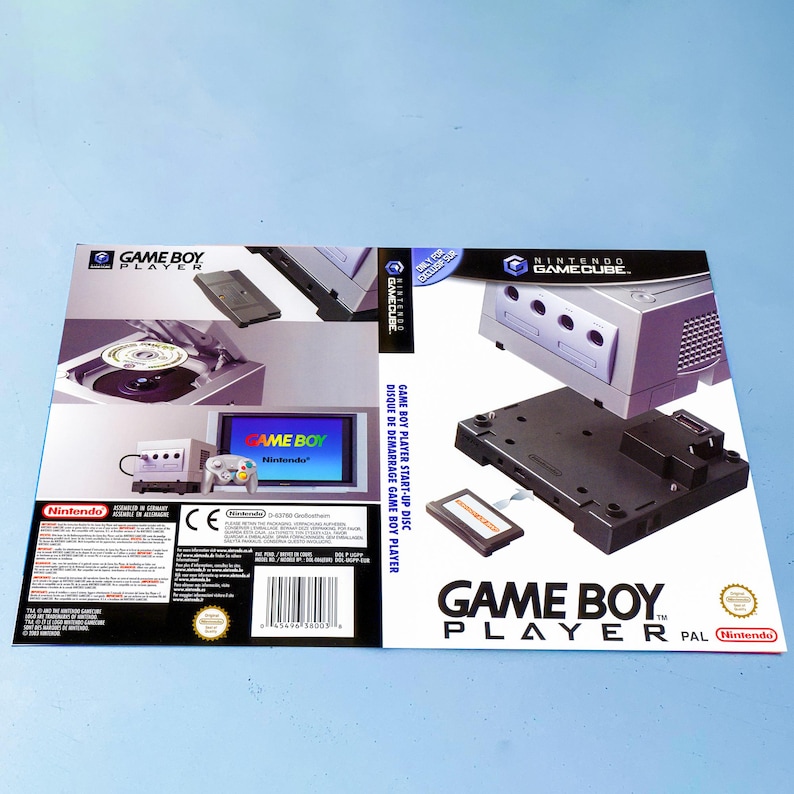 Gameboy Player Gloss Box Art Insert - Print Cover for Gamecube Case ...