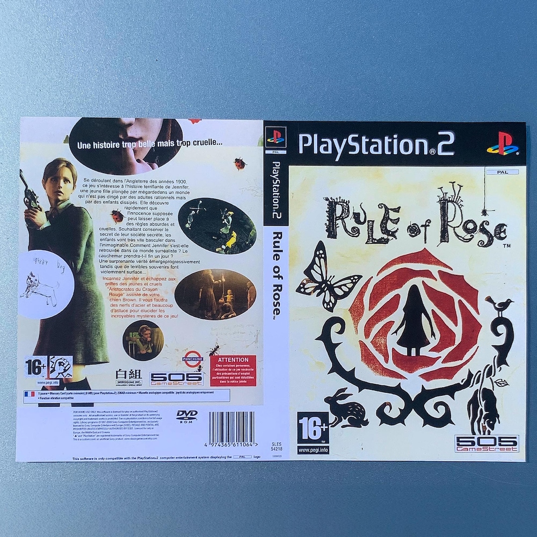 Rule of Rose PS2 Rare Title Artwork Replacement Slip Cover. Option of ...