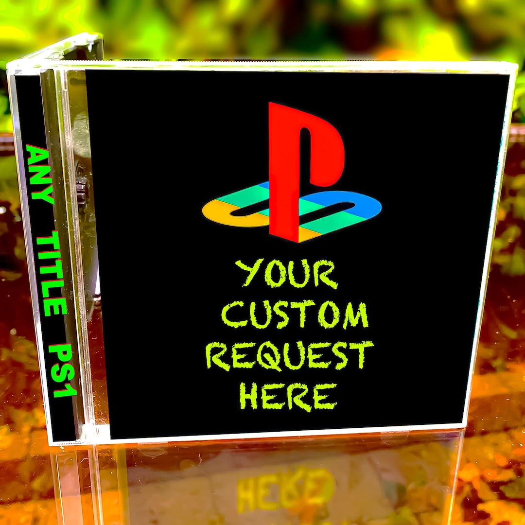 PS1 Jewel CD Case Boxart. Custom to You Desired Title. Perfect Fit to ...