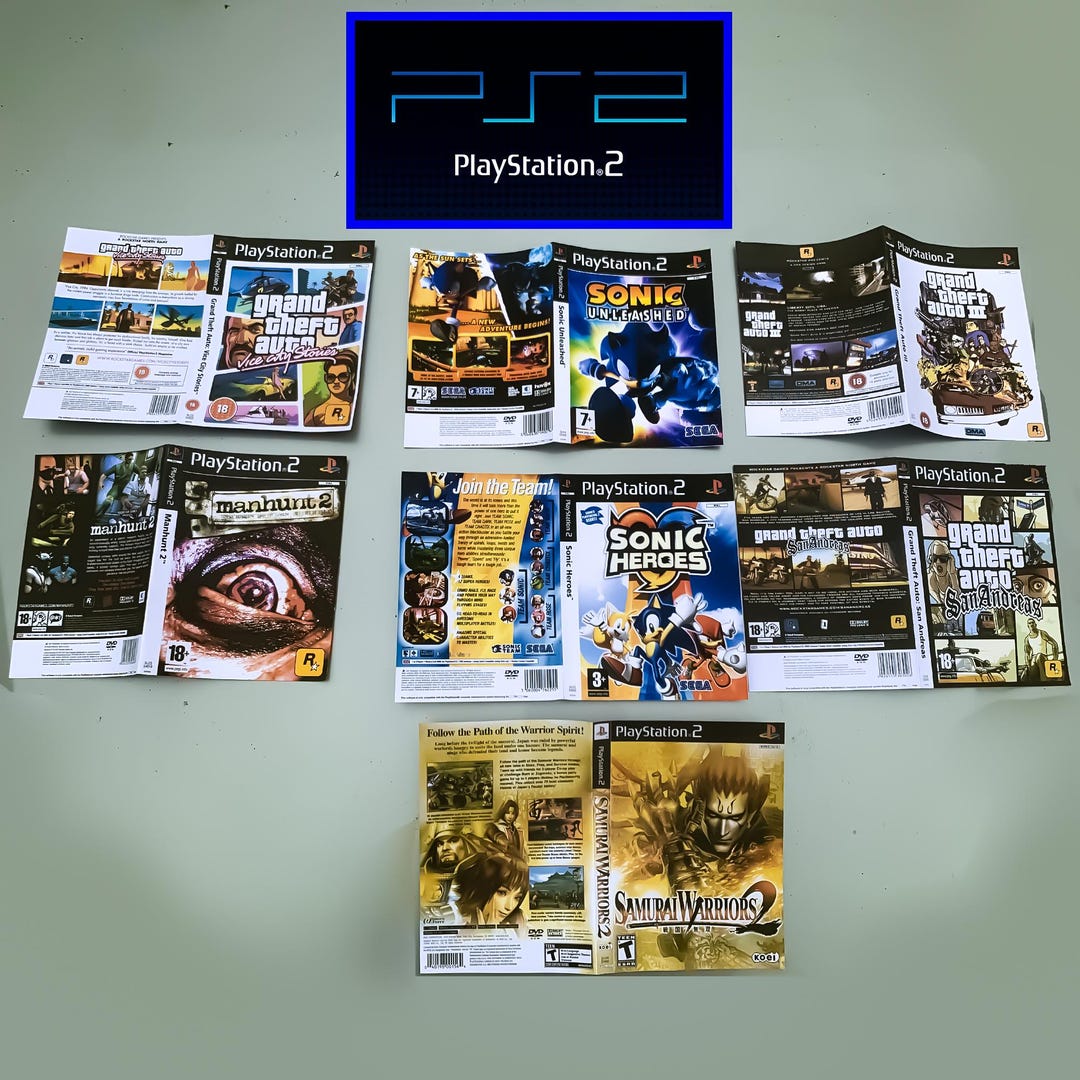 PS2 Boxart Covers. All Ready to Post. GTA Vice Manhunt 2 Sonic Heroes ...