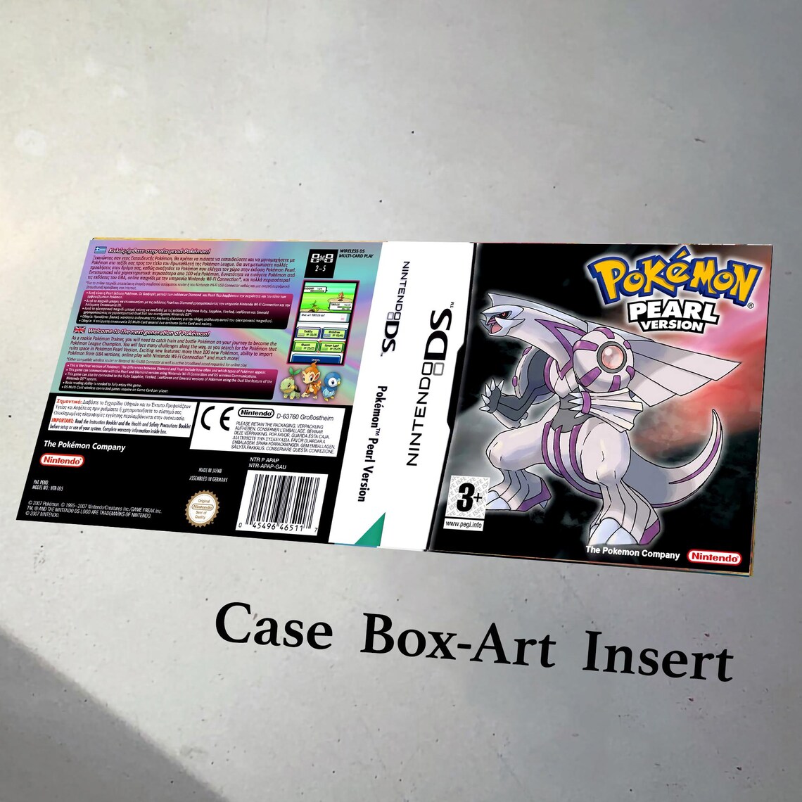 Nintendo DS Pokemon Pearl Version Case Slipcover: Gloss Laminate ...