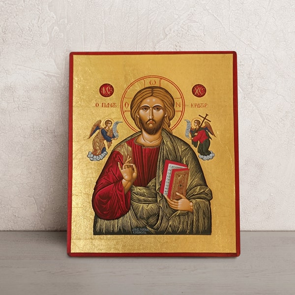 Jesus Christ Hand Painted Icon - Etsy
