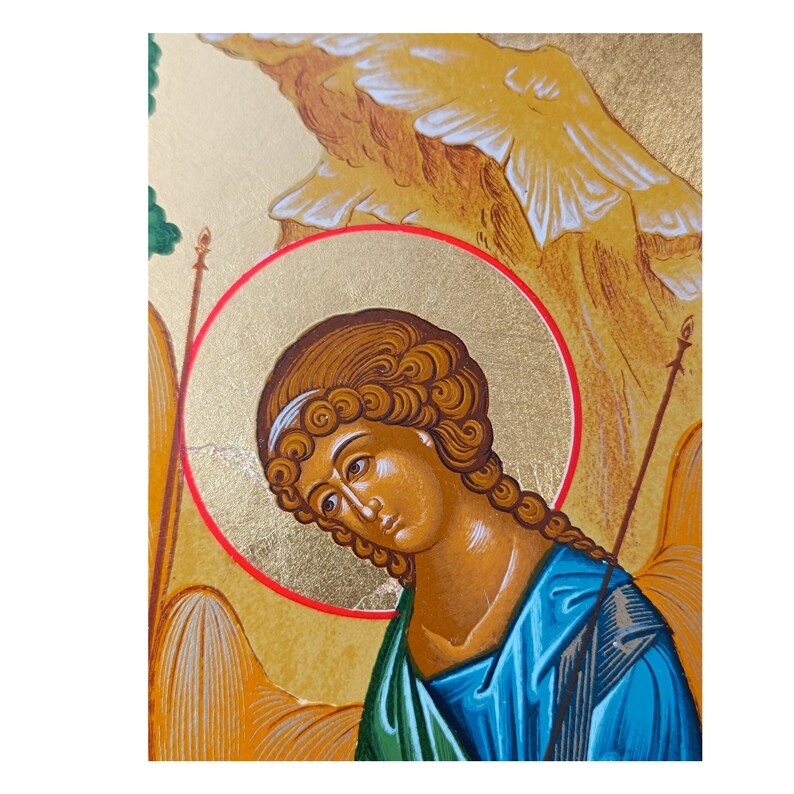 Holy Trinity Rublev Icon Hand Painted Orthodox Icon Holy Trinity Wall ...