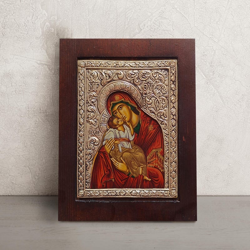 Virgin Mary Icon - Etsy