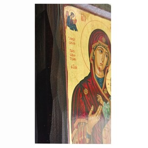 Sacred Hand Painted Icon of Our Lady • Greek Orthodox Art • Christian ...