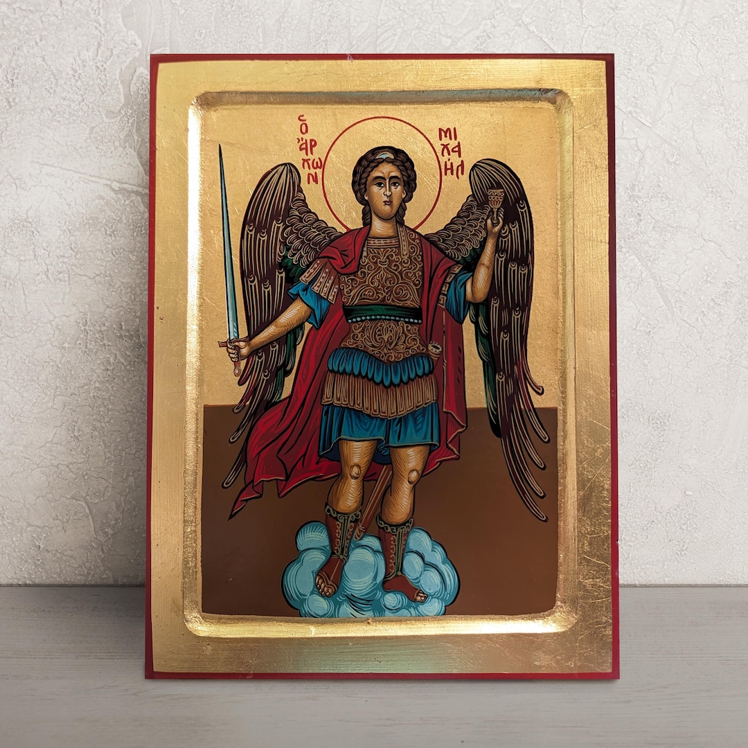 Saint Michael Icon • Greek Orthodox Icon • Archangel Michael Icon ...