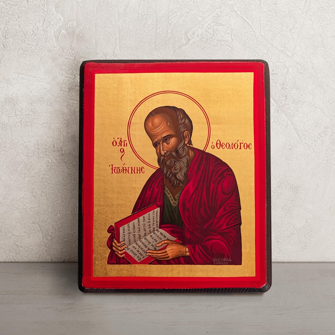 Saint John the Evangelist • St John the Theologian Byzantine Icon ...