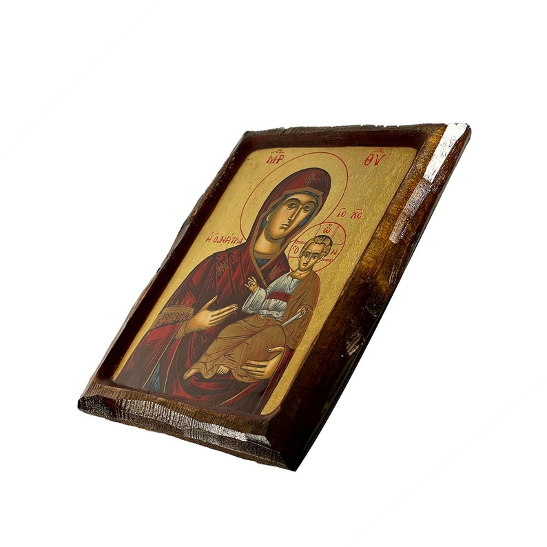 Hodegetria Virgin Mary Icon • Hand Painted Greek Orthodox Icon ...