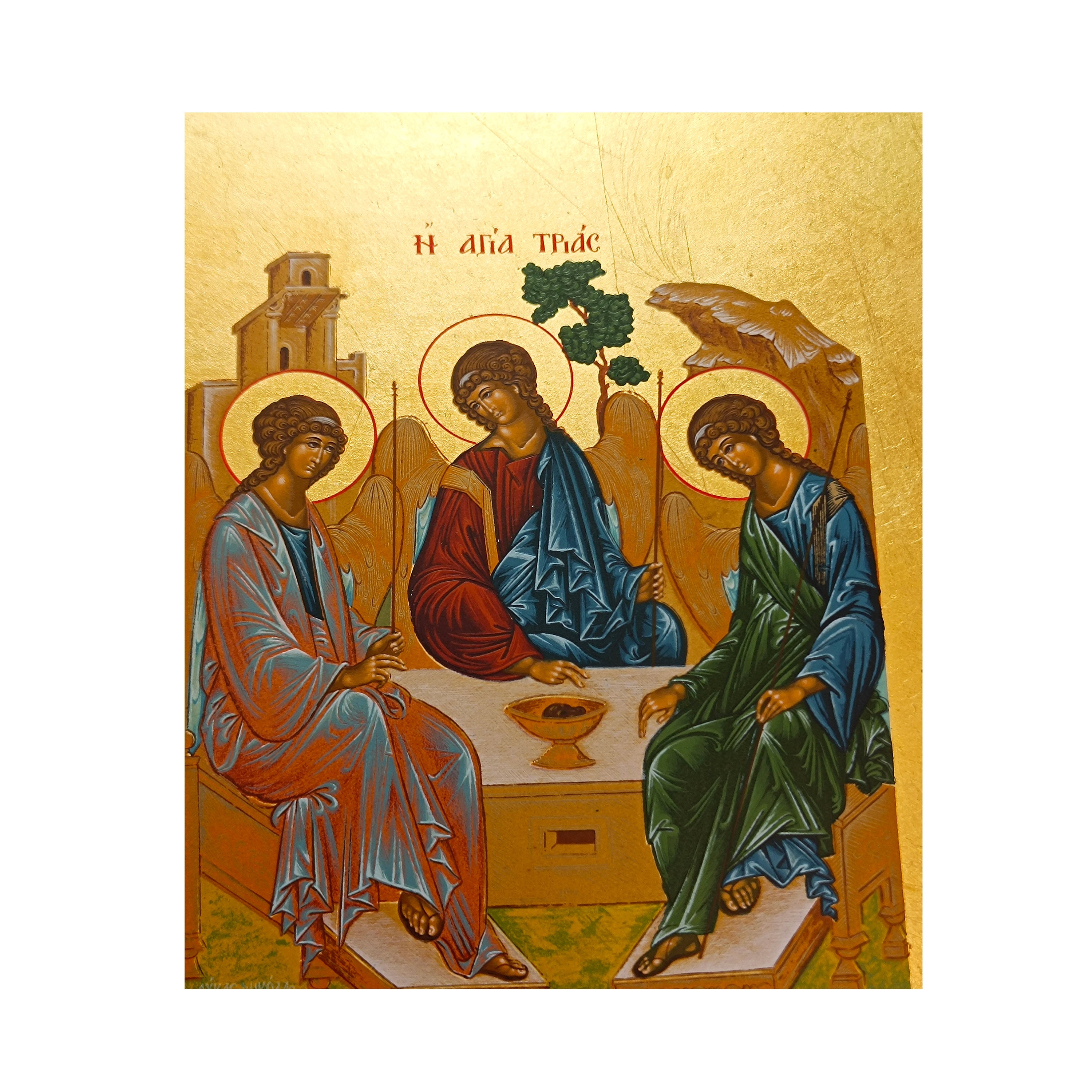 Holy Trinity Rublev Icon Orthodox Christian Byzantine Icon Hand Painted ...