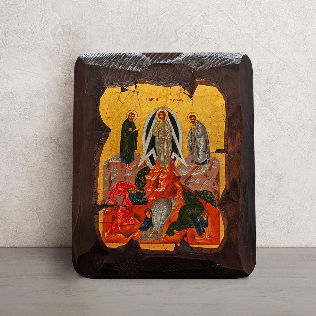 Metamorphosis Jesus Christ Icon • Greek Orthodox Icon of the ...