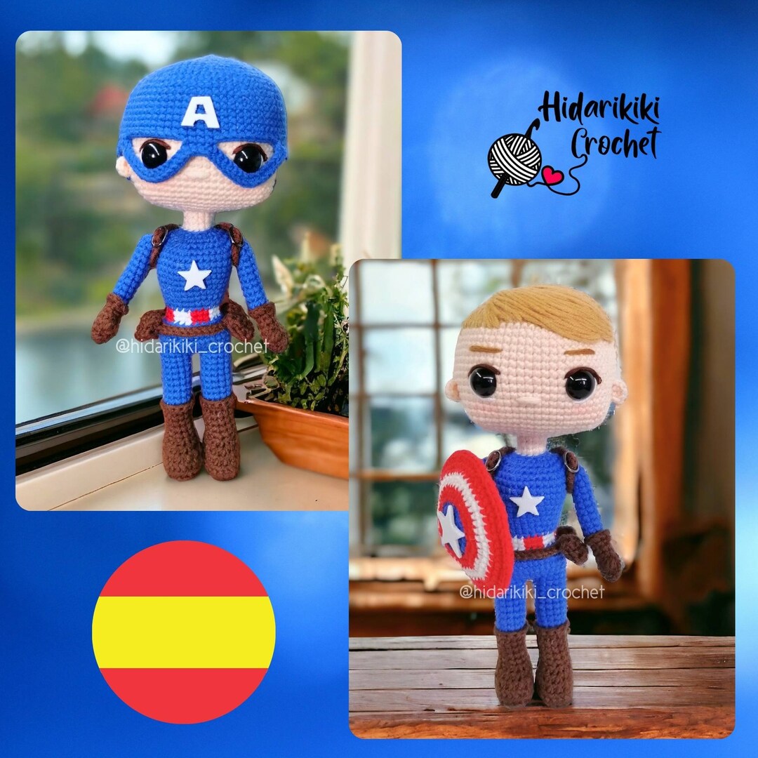 Captain PDF Crochet Amigurumi Pattern ENGLISH - Etsy