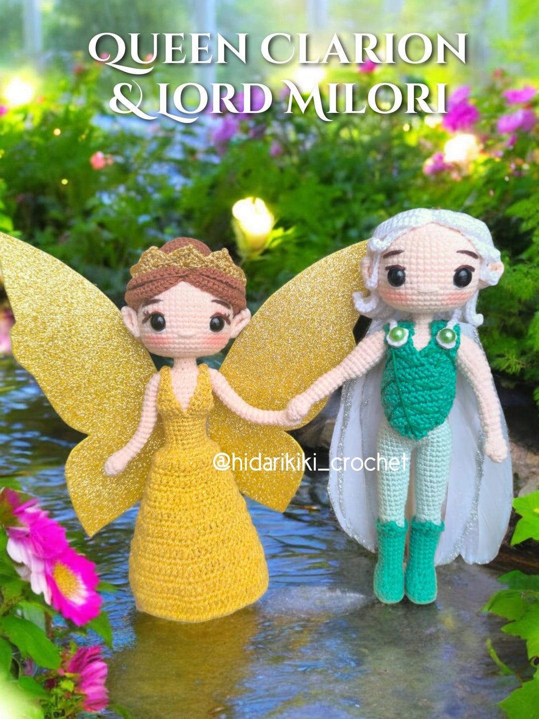 Queen Clarion & Lord Milori Amigurumi Dolls Wings of Starlight - Etsy